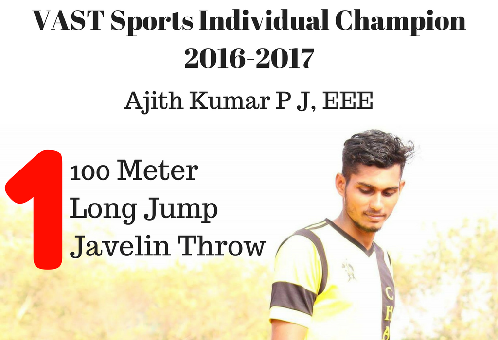 VAST Sports Individual Champion 2016-2017 | News & Events