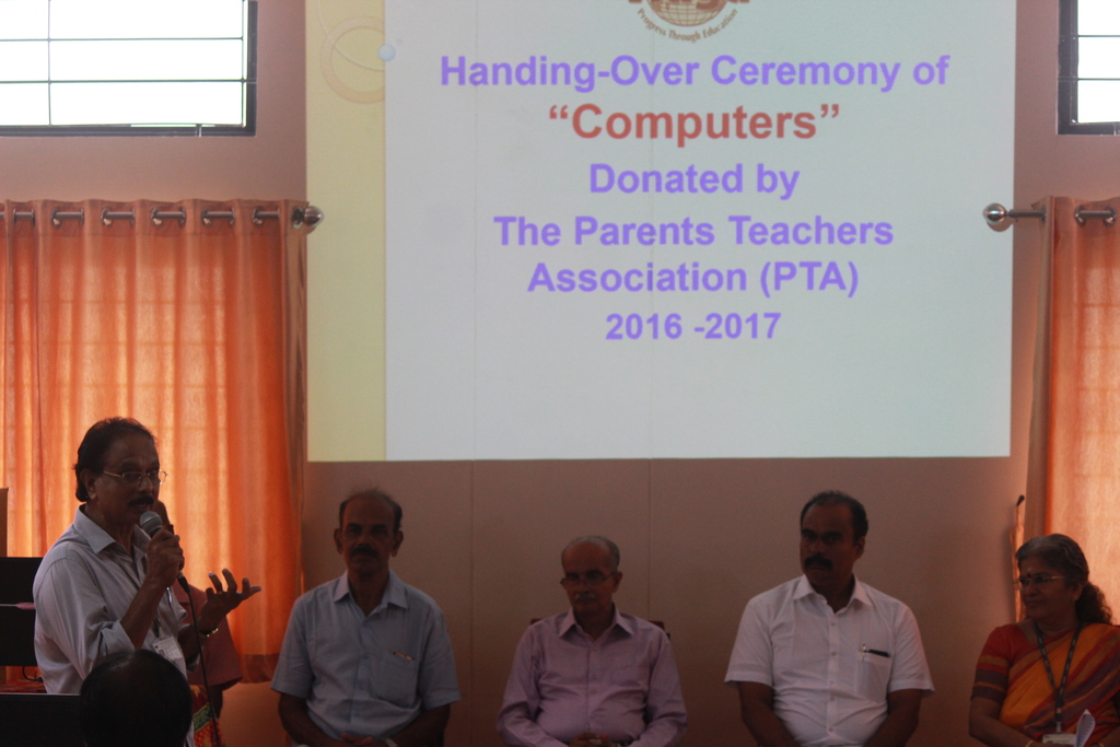 Handing Over Ceremony of computers donated by PTA | News & Events