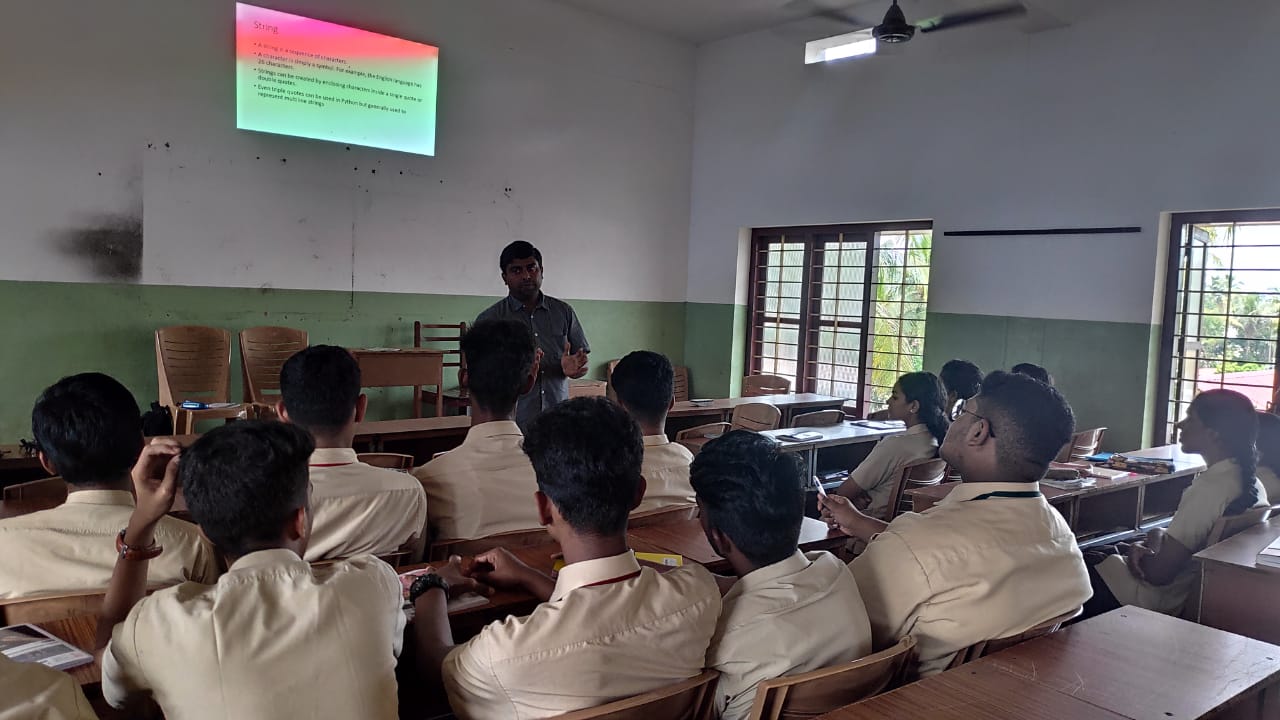 Cse Dept Conducts Technical Workshop On Python Programming” For School