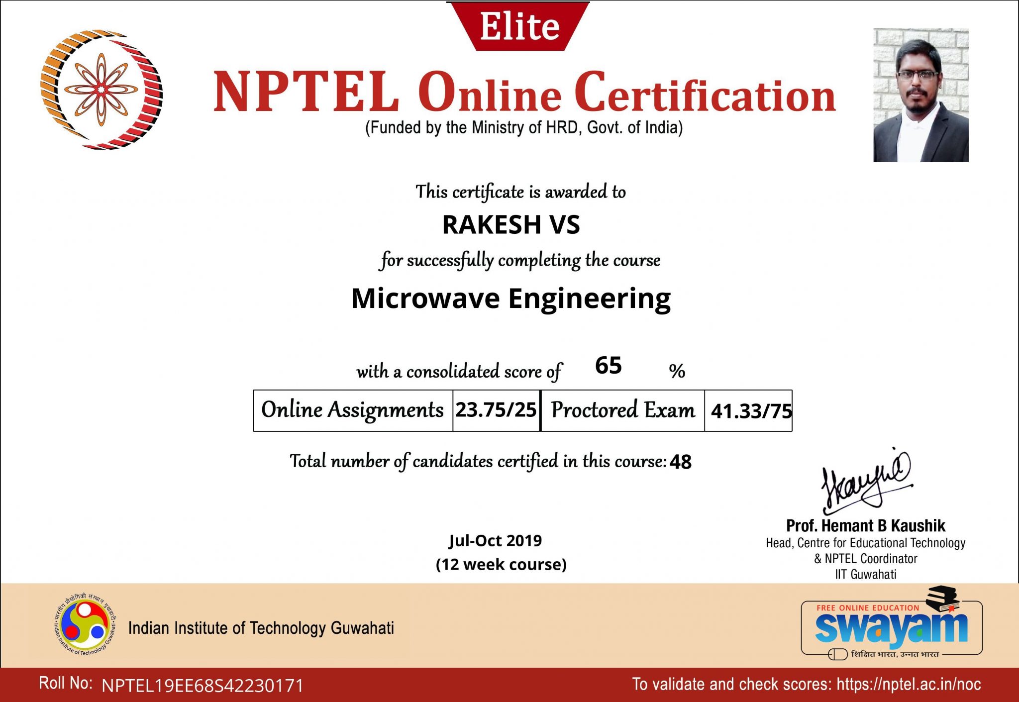 ECE faculty completes NPTEL online course | News & Events