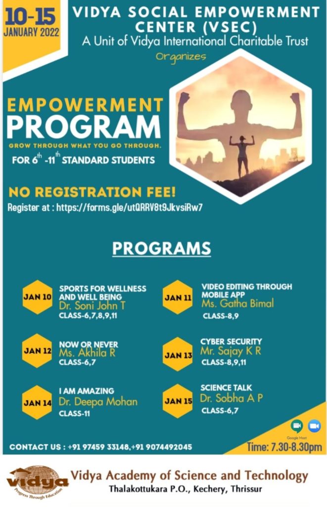 VSEC’s six-day Empowerment Programme begins | News & Events