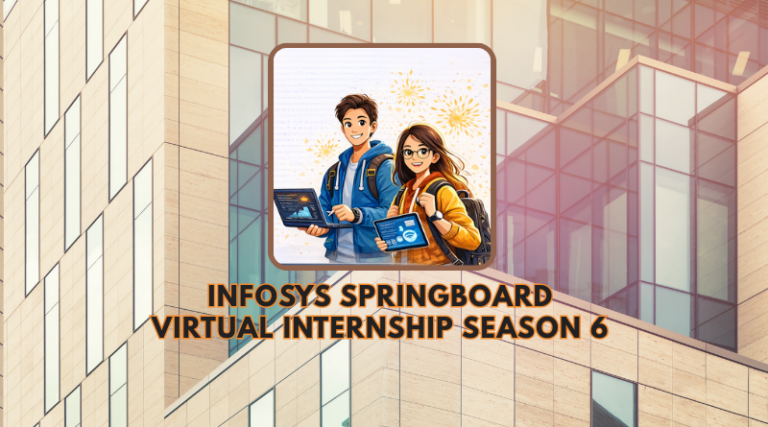 Infosys Springboard Virtual Internship Season 6 (Academic Year 2025-26 ...